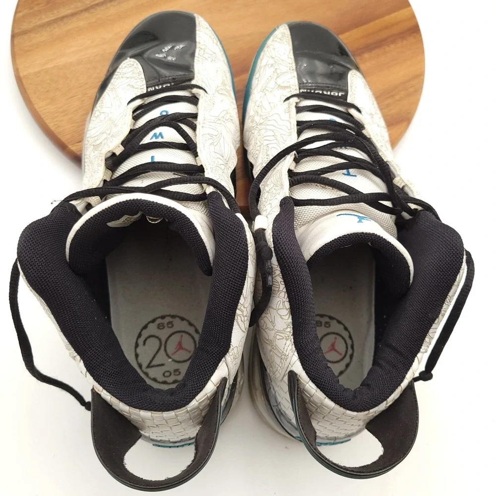 Jordan | Shoes | Nike Air Jordan Dub Zero White Mens Size 4 Black Blue ...